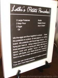 How To: Framed Recipe - DIO Home Improvements