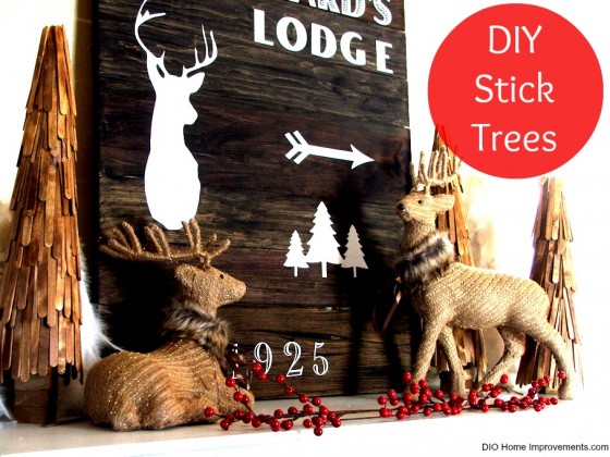 DIY Stick Trees - 25 Days of Christmas Tour - DIO Home Improvements